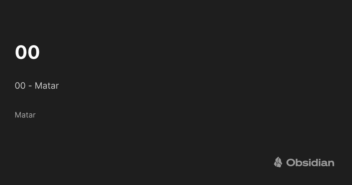 00 - Matar
