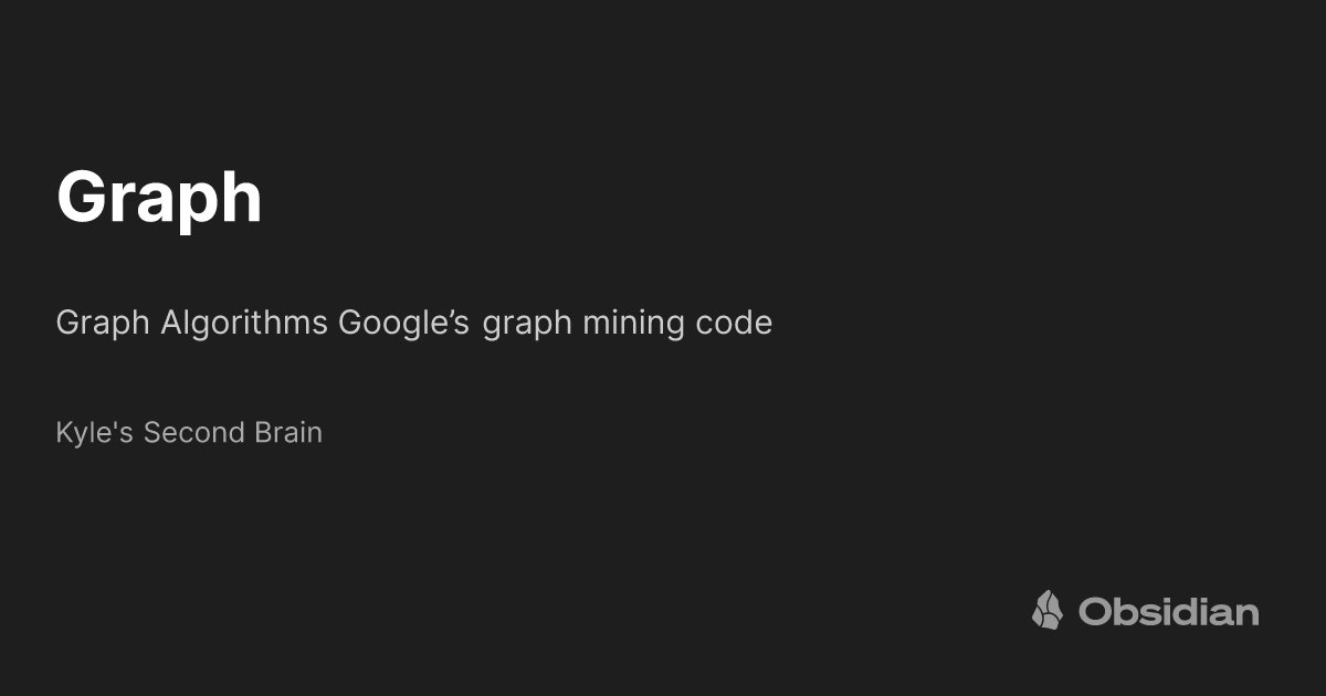 Graph - Kyle's Second Brain - Obsidian Publish