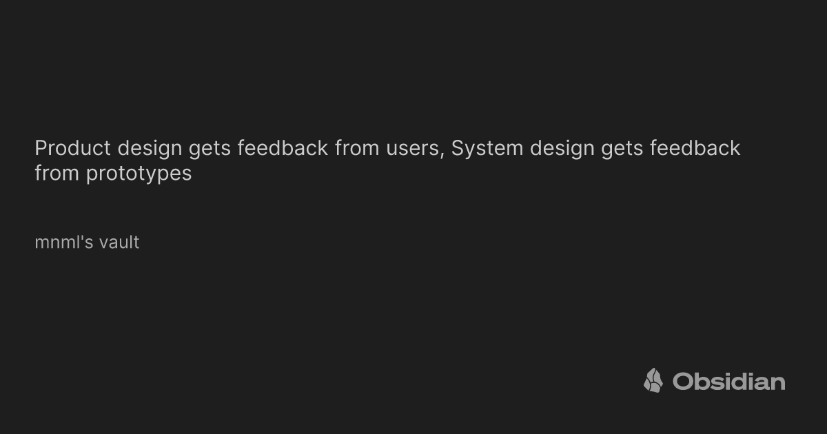 ZK - 2022-10-23 - Product design gets feedback from users, System ...