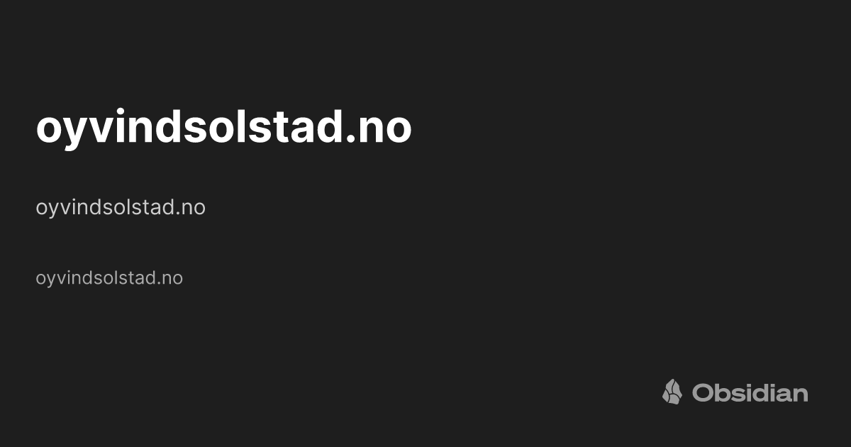 oyvindsolstad.no