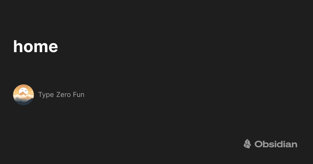 home - Type Zero Fun