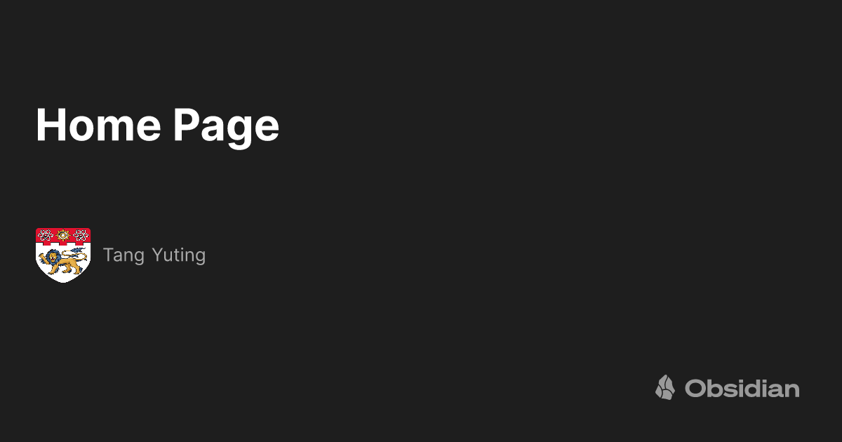 Home Page - Tang Yuting