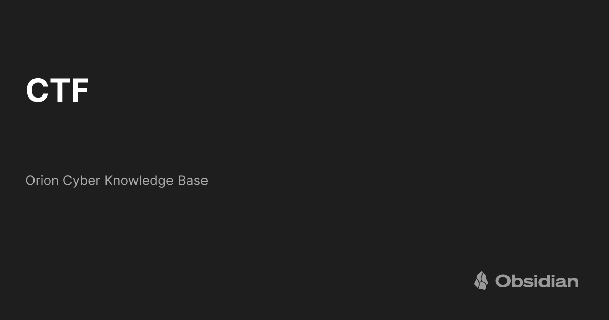 CTF - Orion Cyber Knowledge Base